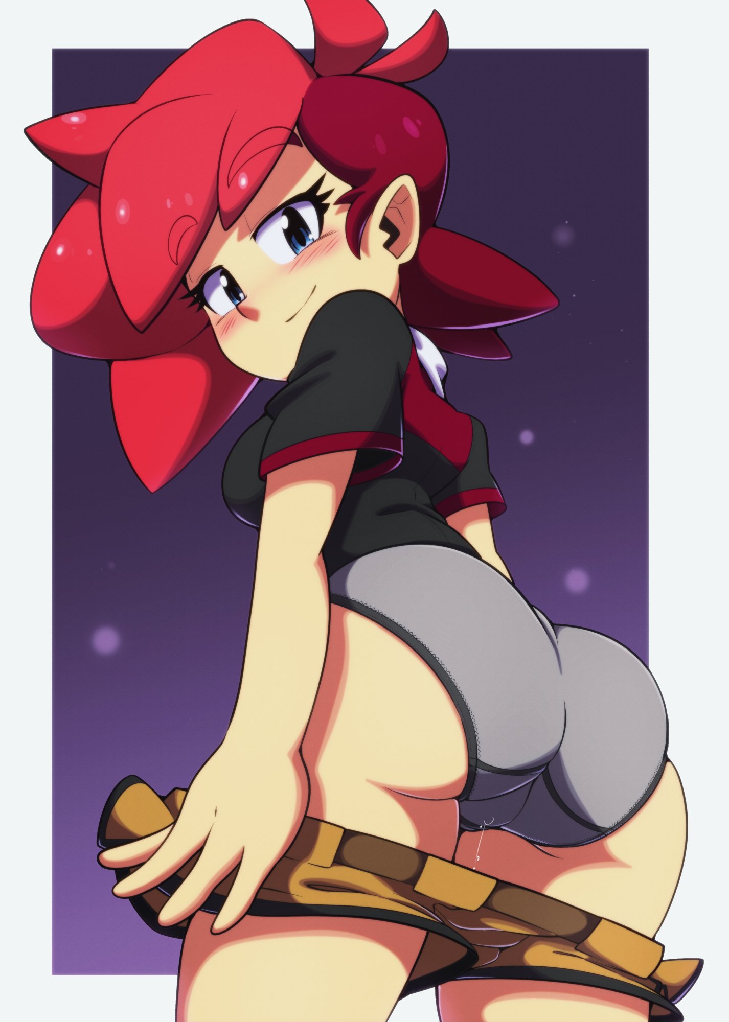 Rule 34 1girls Black Shirt Blue Eyes Euf Dreamer Female Female Focus