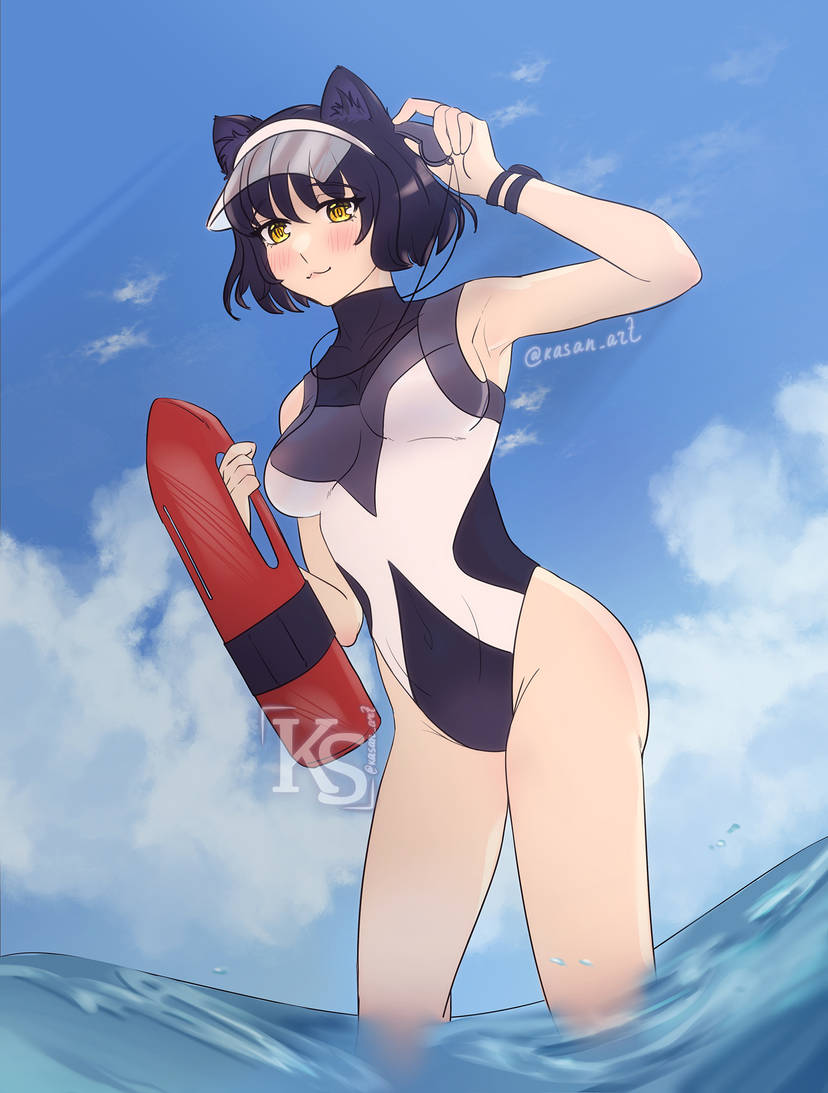 Rule 34 1girls Black Hair Blake Belladonna Cat Ears Catgirl Gold Eyes 6398