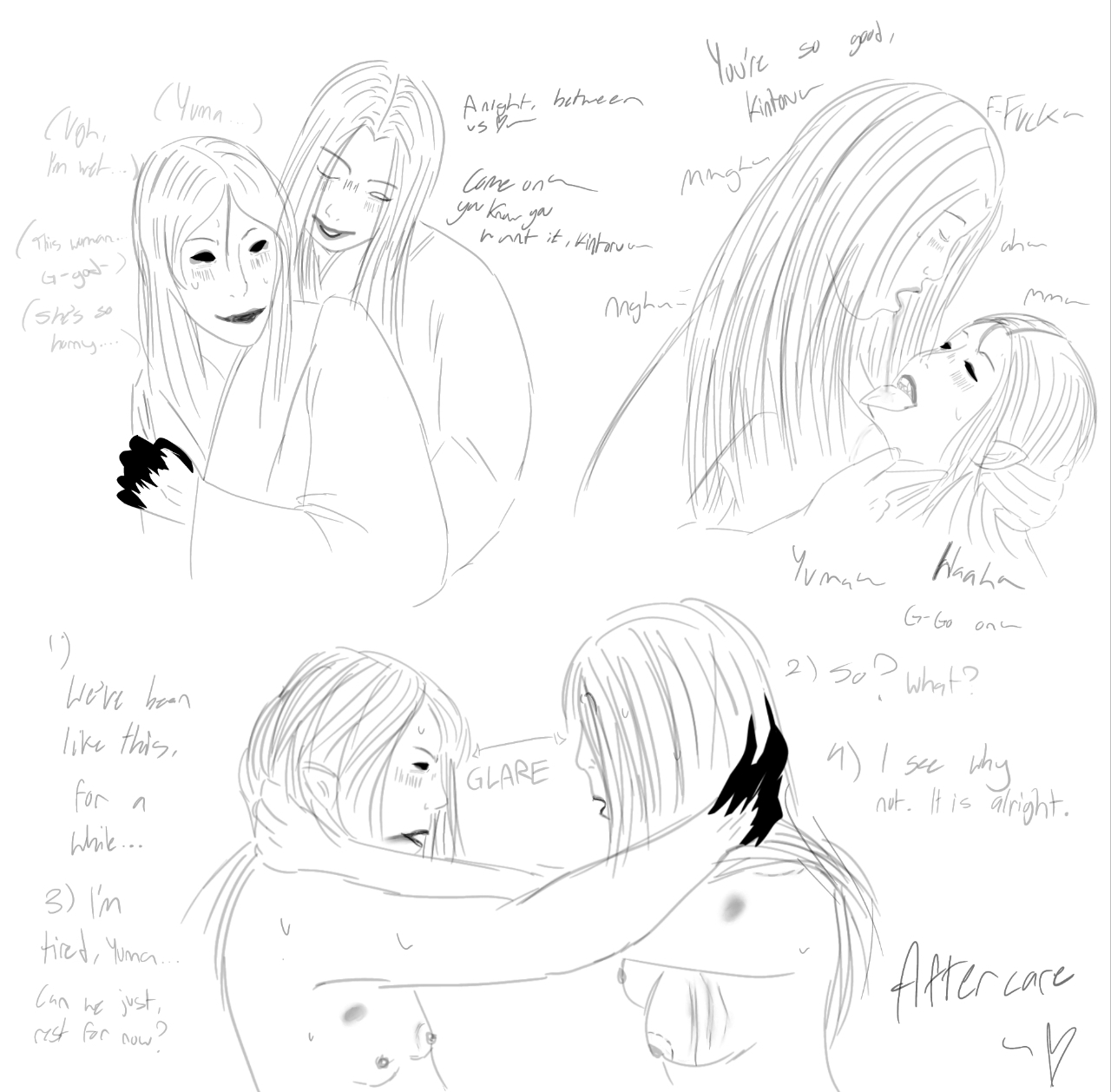 Rule 34 2girls Artist Request Bite Bite Marks Breasts Bruise English Text Japanese Kintoru