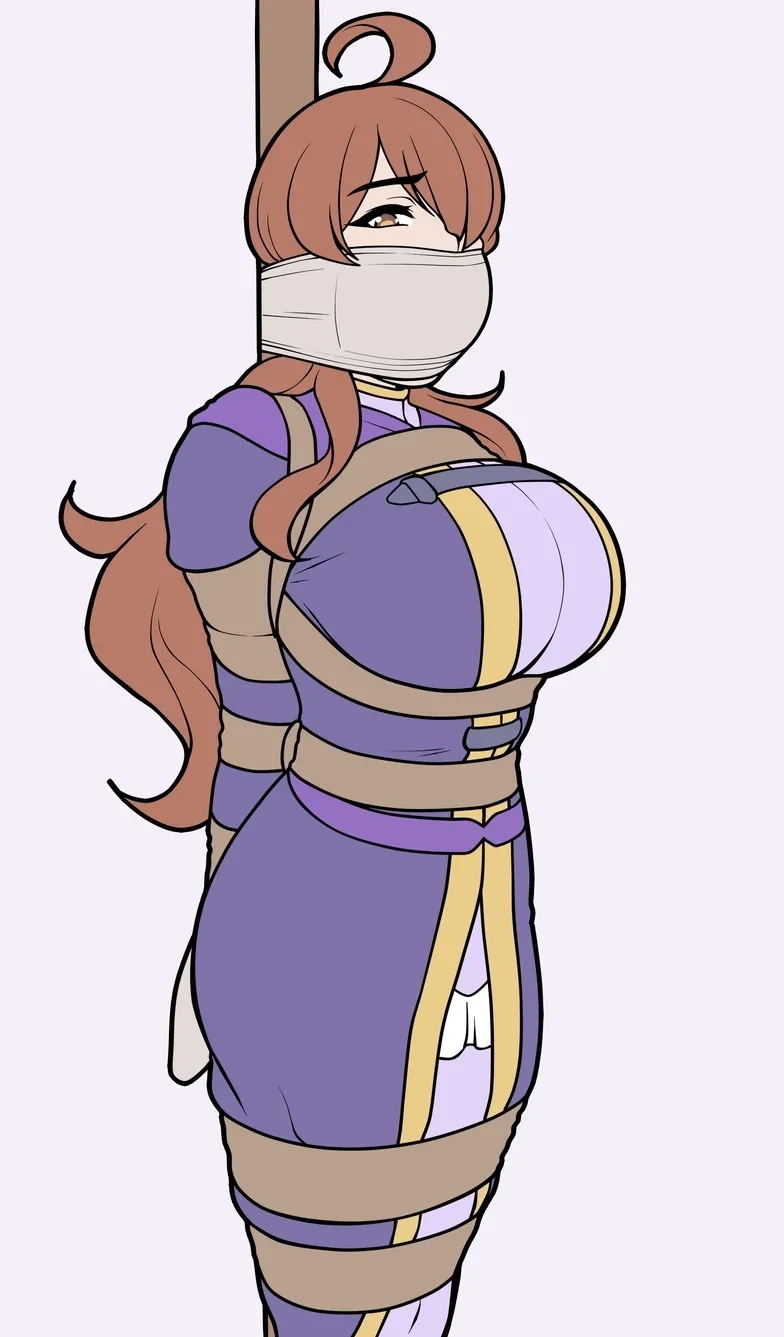 Rule 34 Bondage Brown Hair Gag Gagged Jam Orbital Large Breasts 8659
