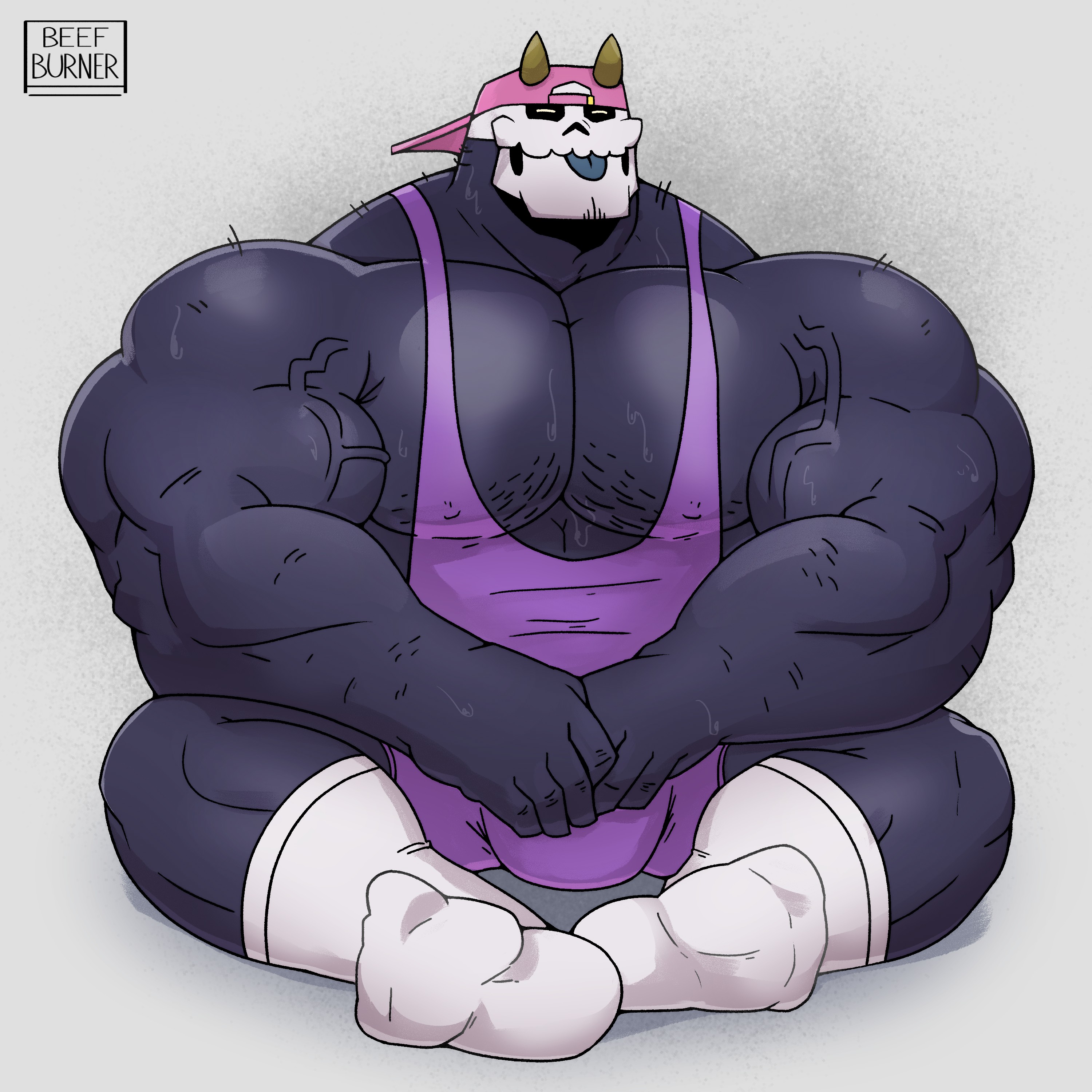 Rule 34 Backwards Baseball Cap Balls Bara Baseball Cap Beefburner Big Balls Big Penis Black