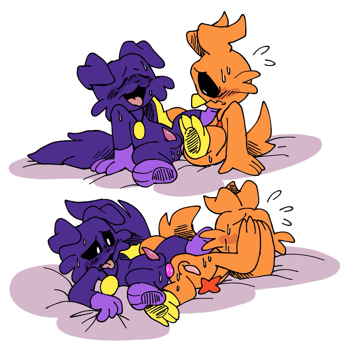 Rule 34 Anthro Anthro On Anthro Anthro Only Bed Catnip Pachi Rizuu Chicken Critters Poppy