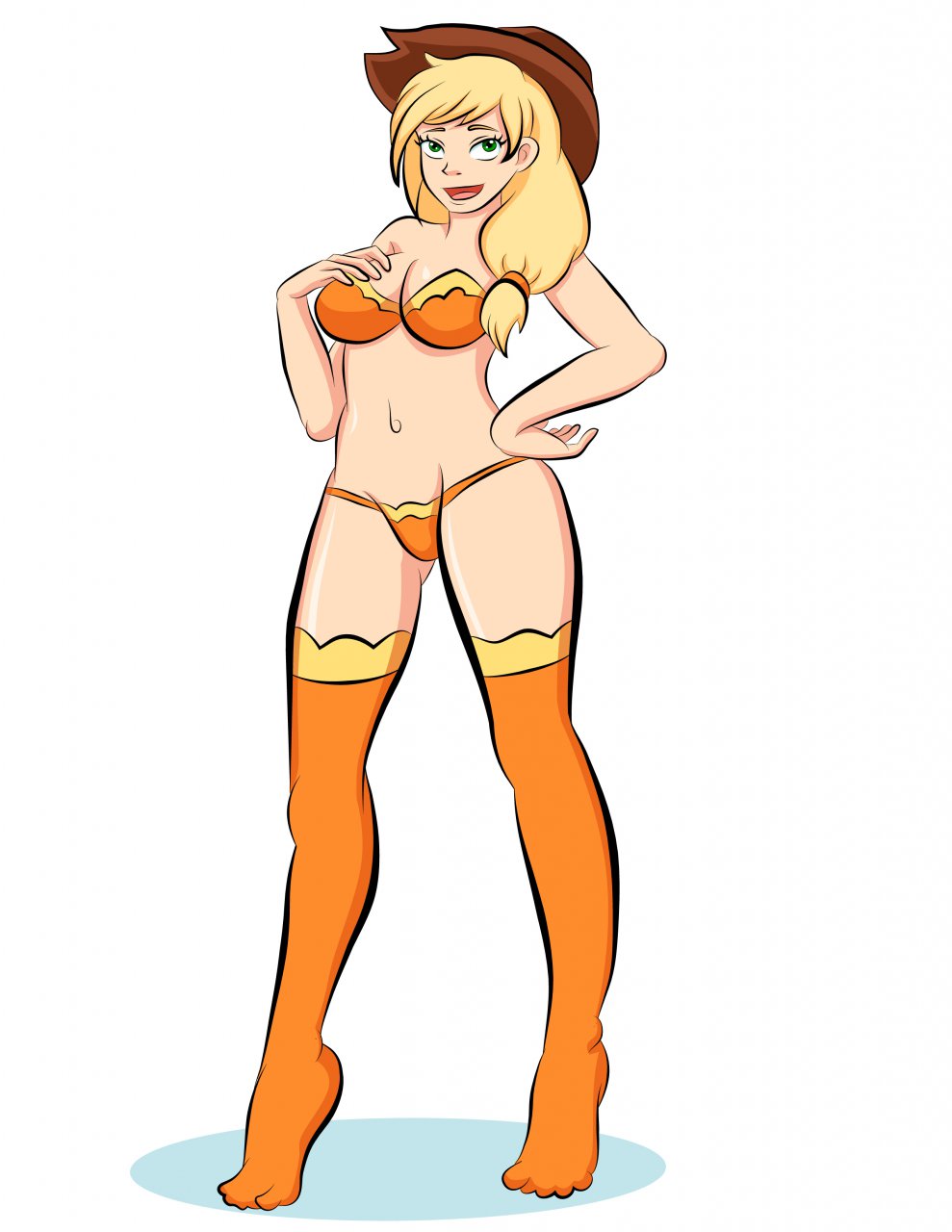 Rule 34 Applejack Mlp Female Female Only Friendship Is Magic Human