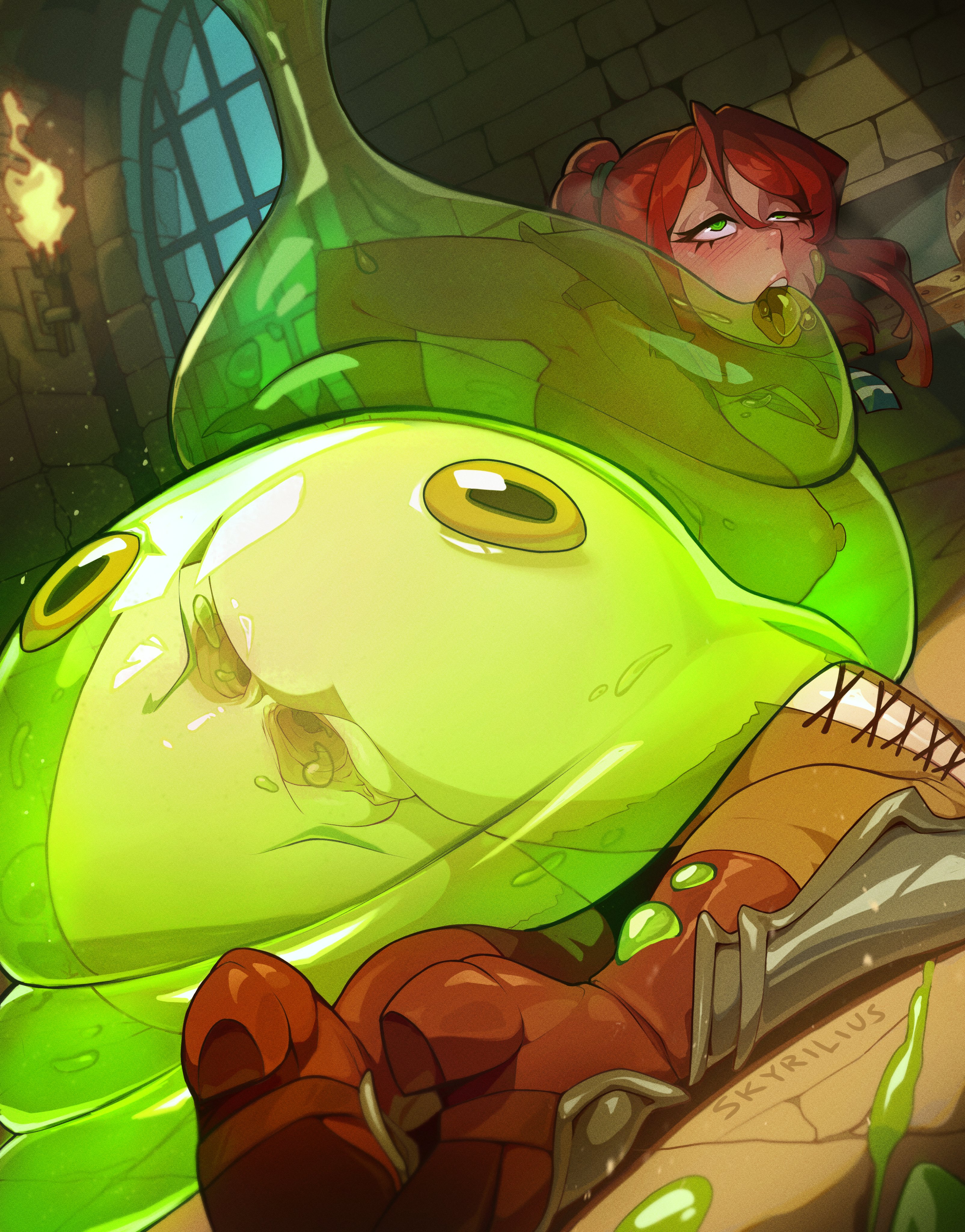 Rule 34 1girls Anal Anal Penetration Anal Sex Character Request Green Eyes Green Slime Long