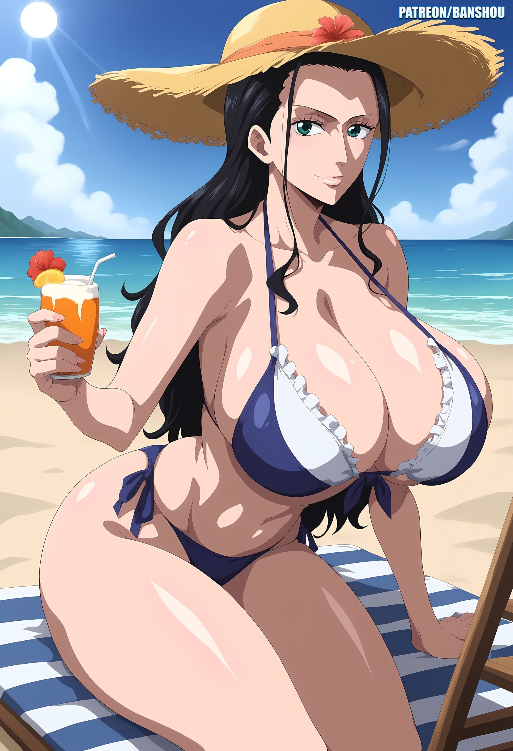 Rule 34 Ai Generated Banshou Bikini Female Female Only Nico Robin One