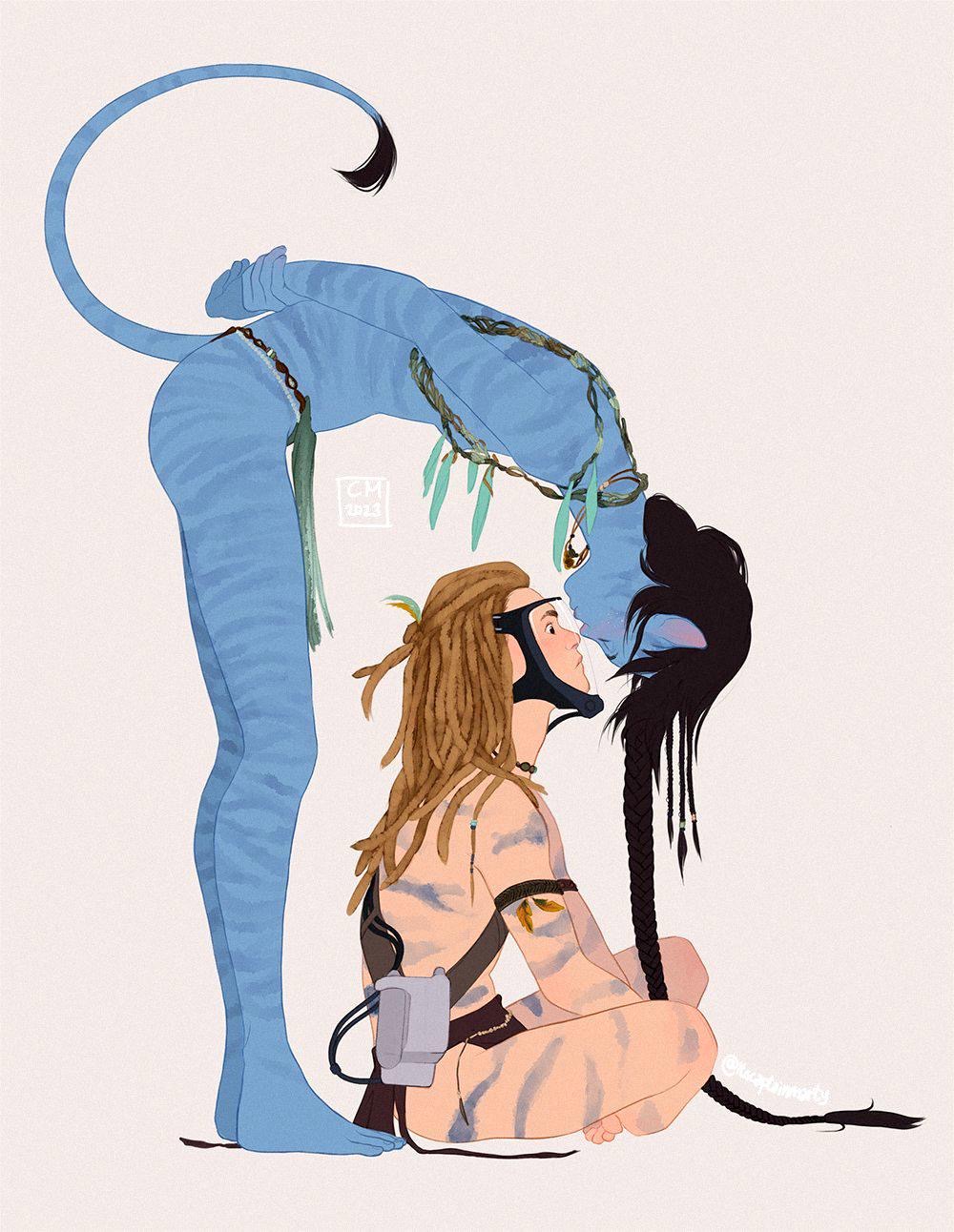 Rule 34 Alien Alien Girl Avatar Blue Skin Itscaptainmarty Kiri