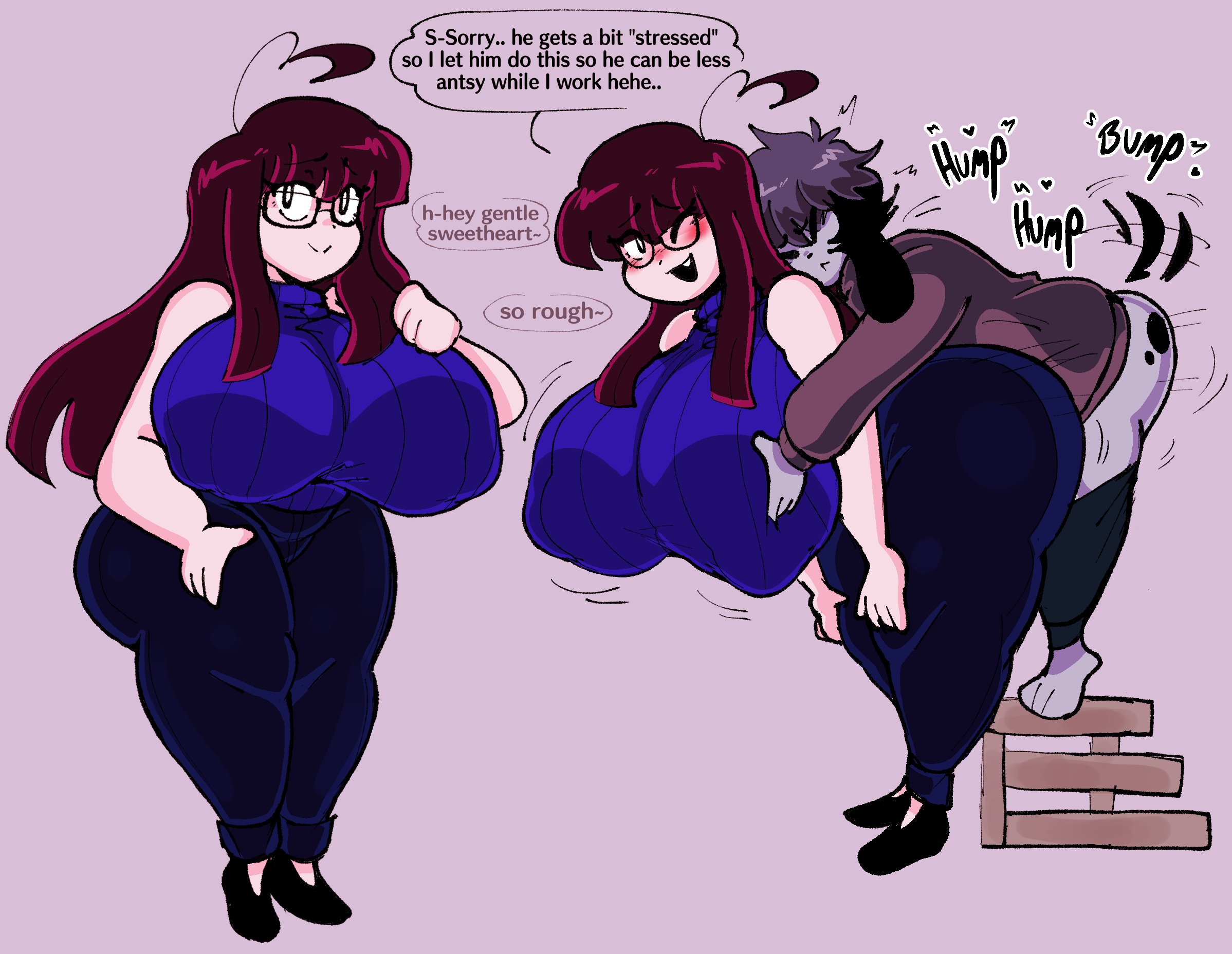 Rule 34 Big Ass Big Breasts Breasts Bubble Butt Dork Boi Dorky Lewd