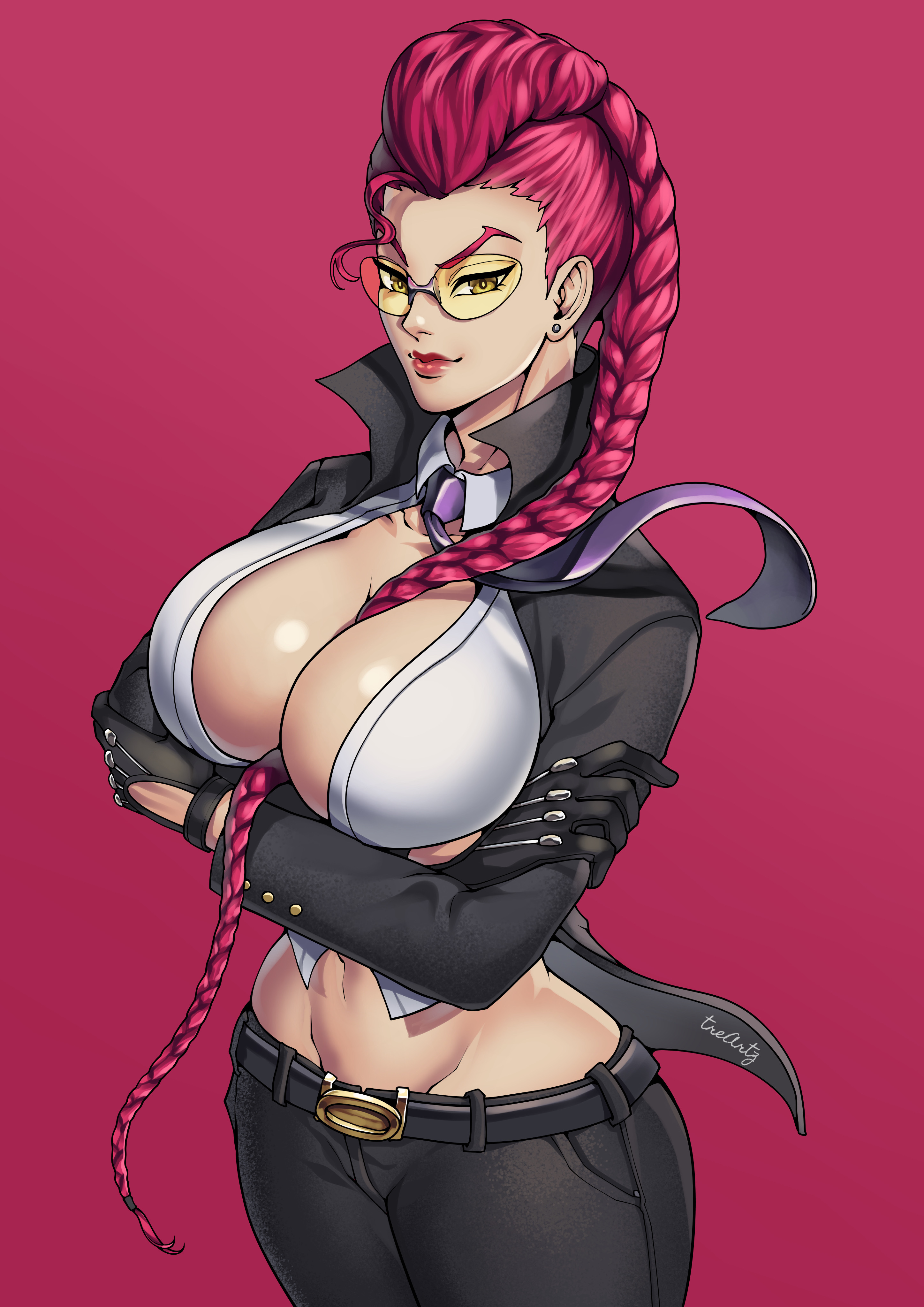 Rule 34 1girls Abs Big Breasts Breasts Busty Cleavage Crimson Viper