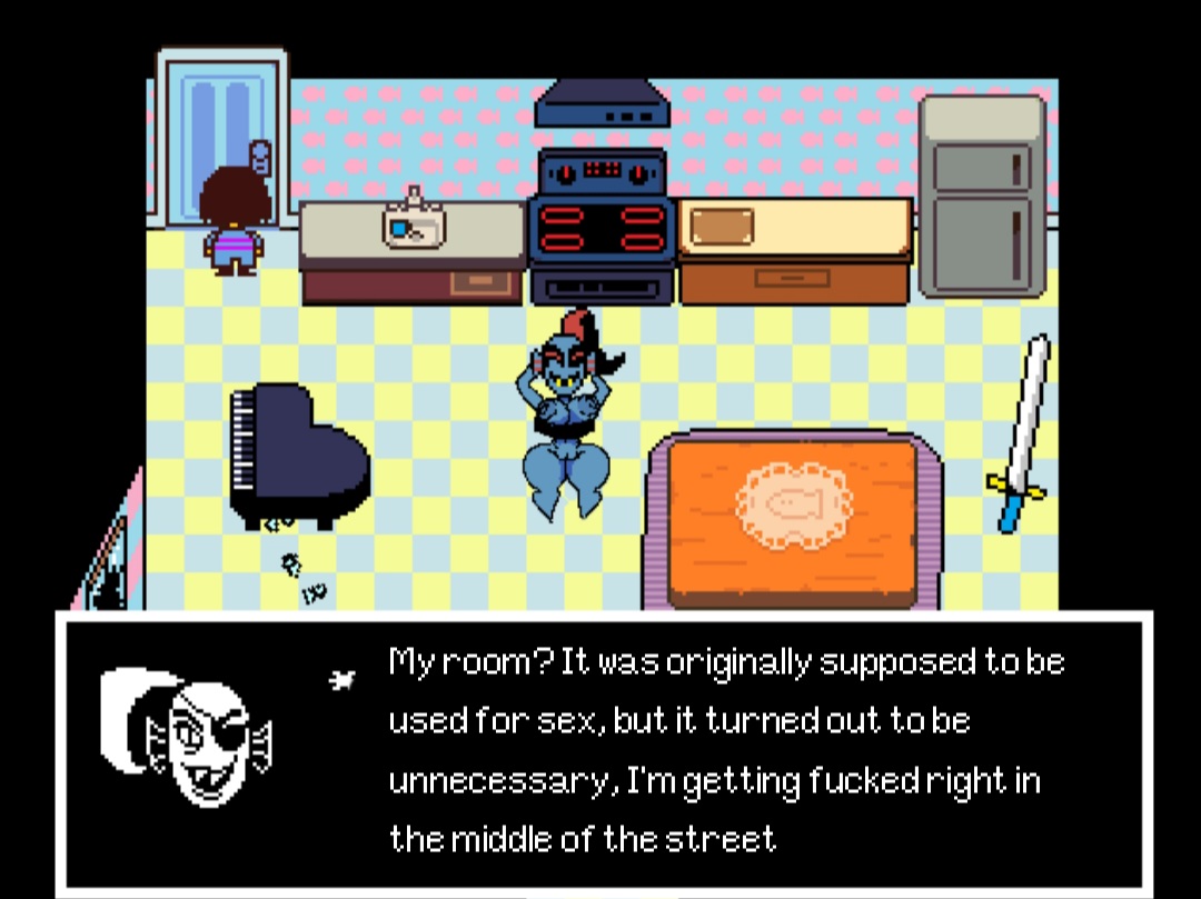 Rule 34 Big Ass Breasts Editorl Frisk Huge Ass Pixel Art Royal Guard Undertale Tits Out