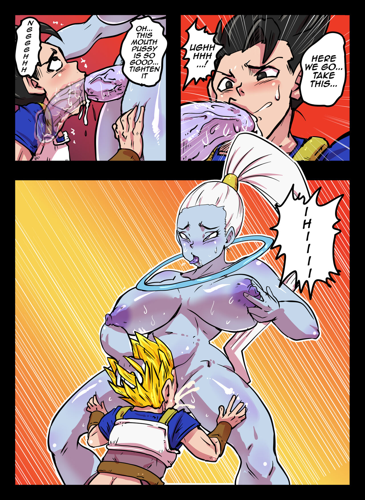 Rule 34 Black Hair Blowjob Cabba Dragon Ball Super Female Protagonist