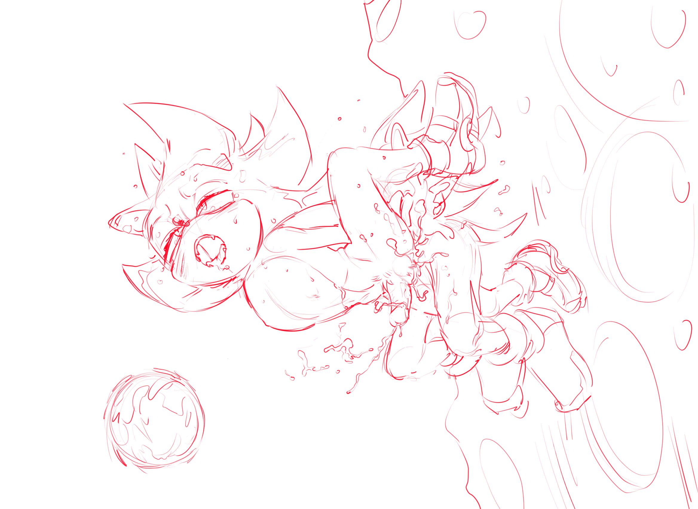 Rule 34 Blu3aoi Furry Sega Shadow The Hedgehog Sketch Sonadow Sonic