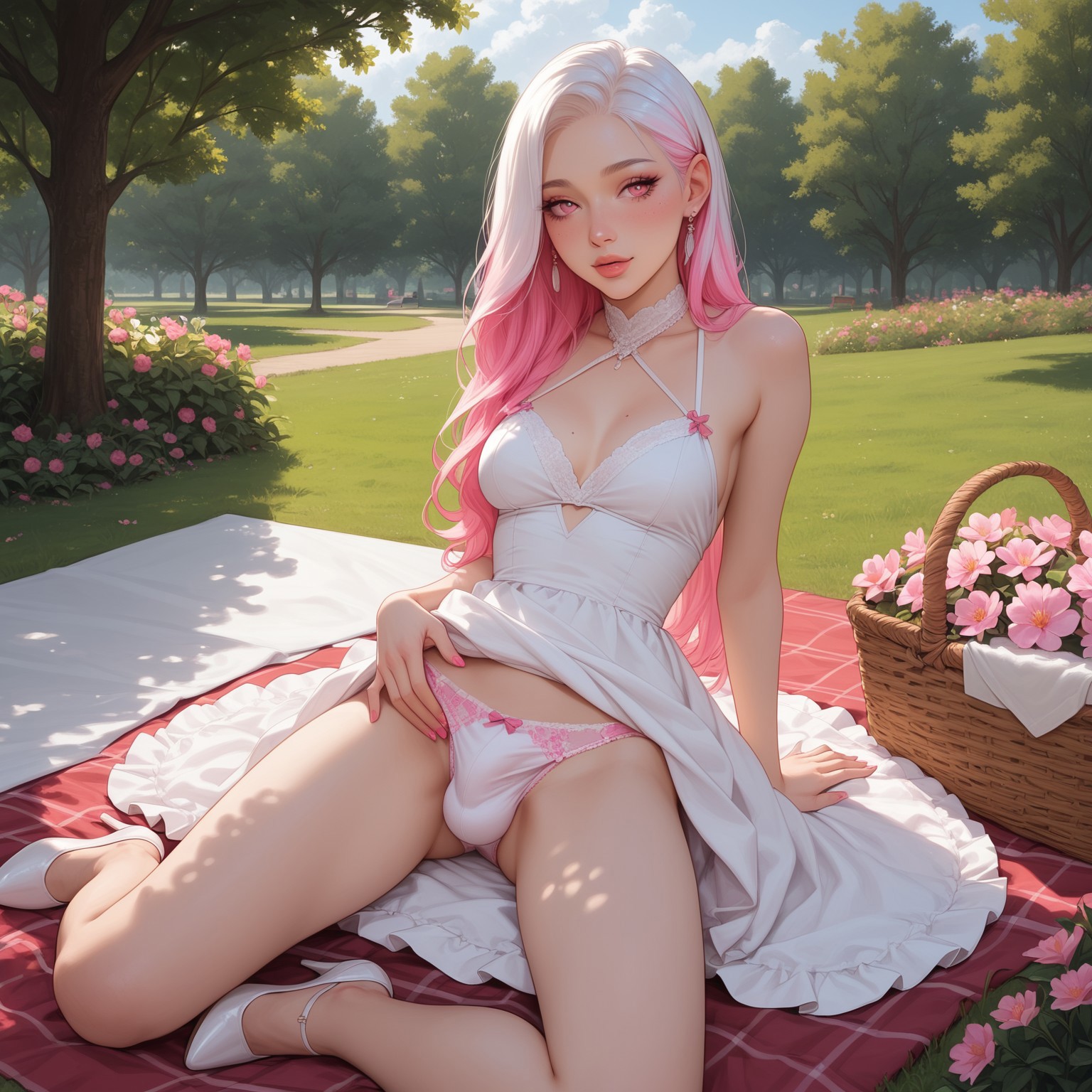 Rule 34 Ai Generated Blindparty Blindparty Oc Lily Civitai Cleavage 2620