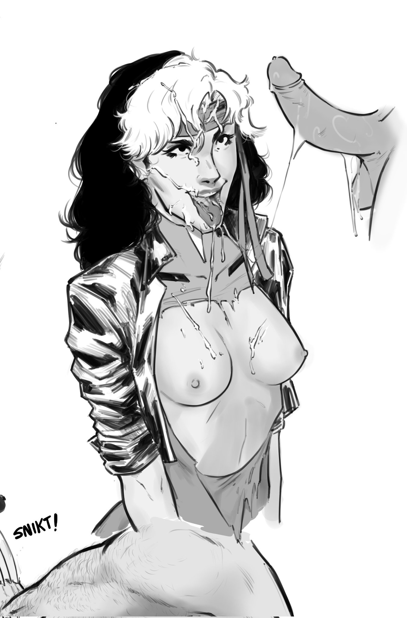 Rule 34 Anna Marie Gambit Marvel Marvel Comics Remy Lebeau Rogue X Men Saibutts Artist