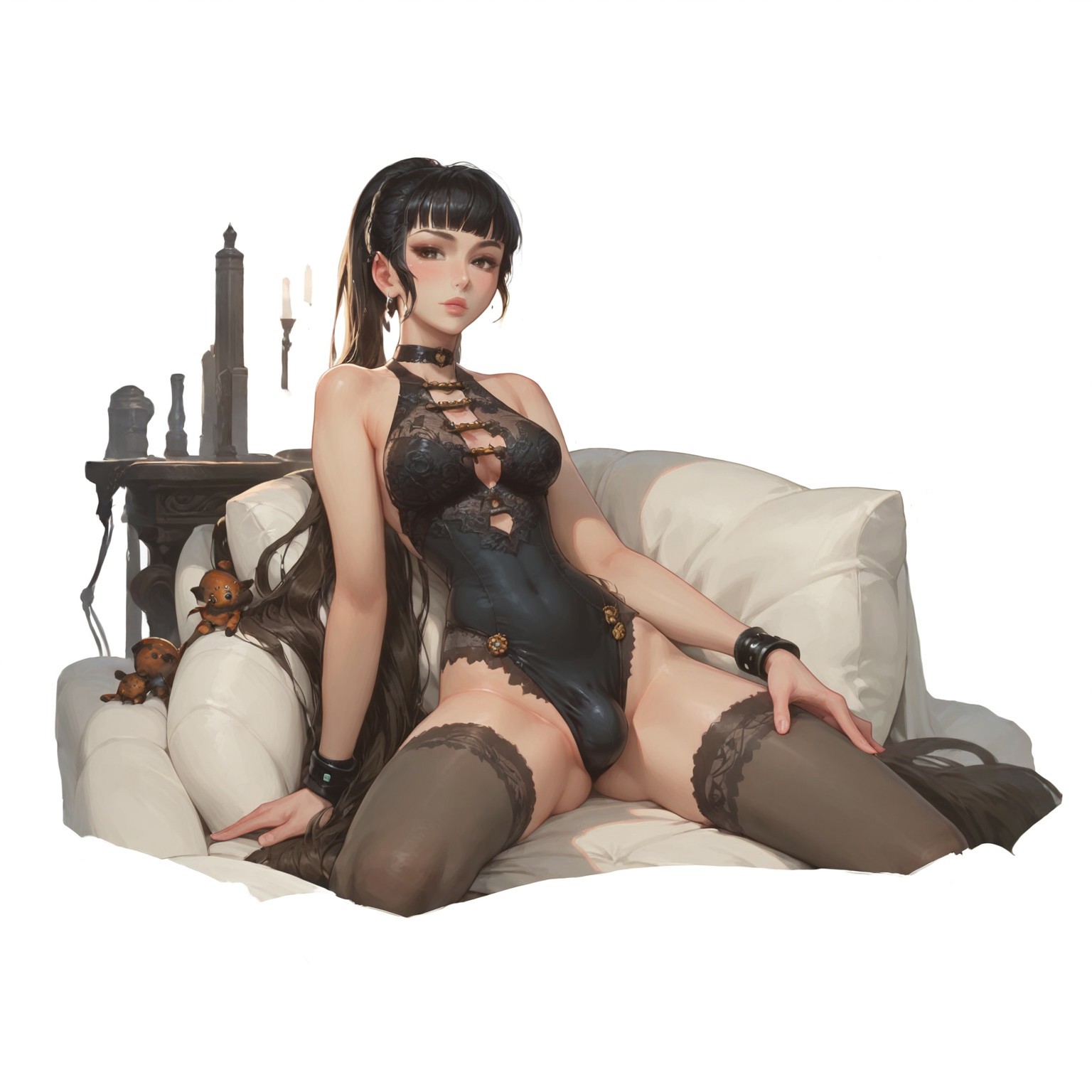 Rule 34 Ai Generated Athletic Futanari Big Breasts Black Hair