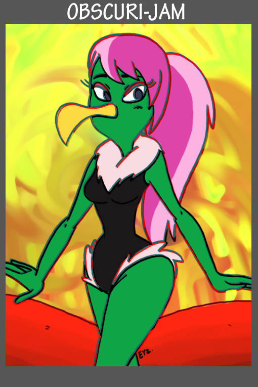 Rule 34 Alien Alien Girl Alien Humanoid Bird Girl Green Body Instant 8515