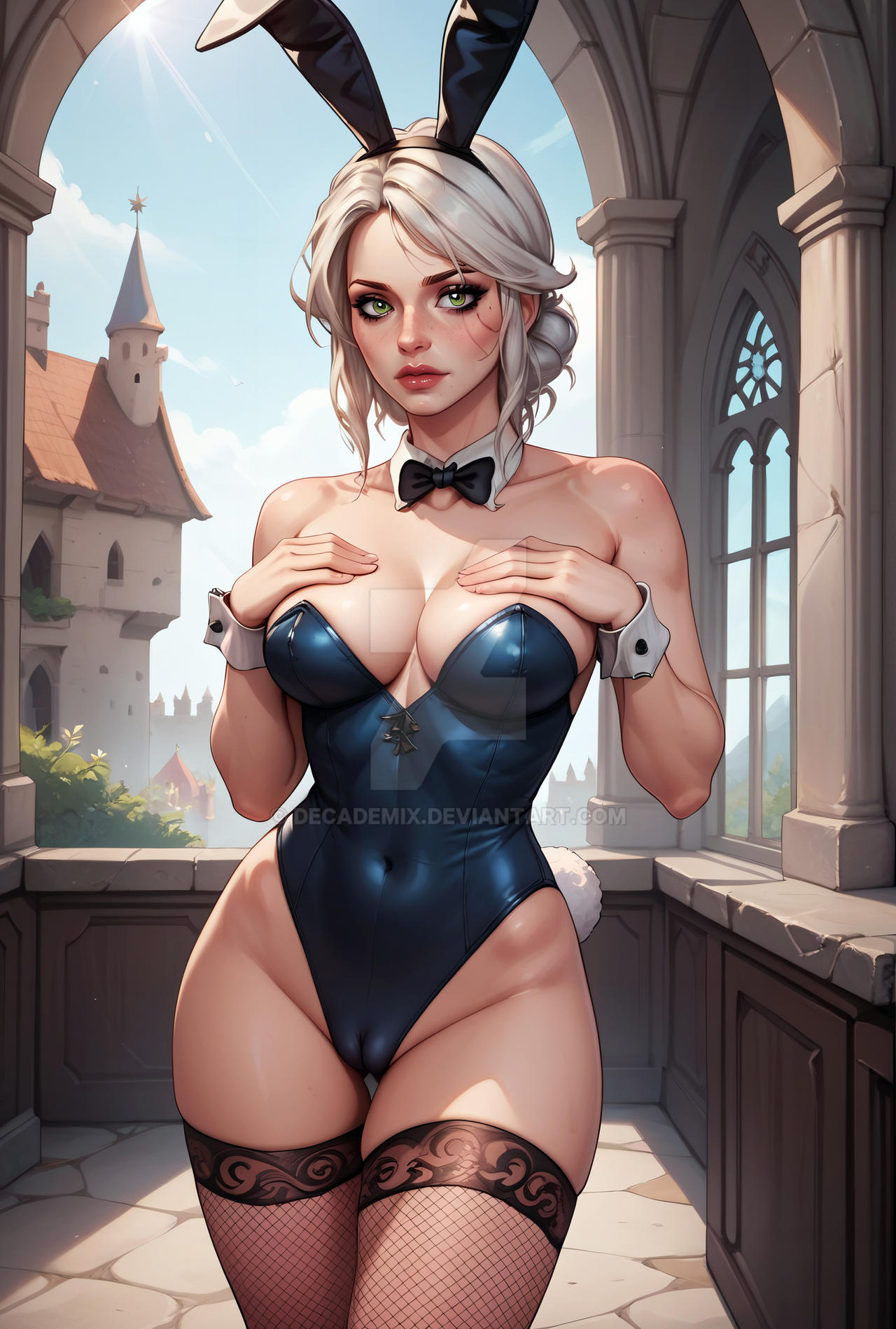 Rule 34 Ai Generated Bunnysuit Cameltoe Ciri Clothing Decademix