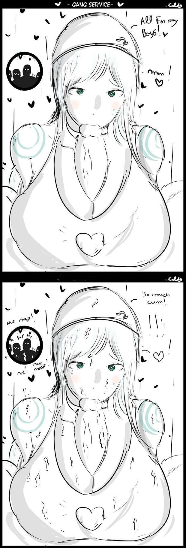 Rule 34 Clothed Sex Cum Green Eyes Original Character Paizuri