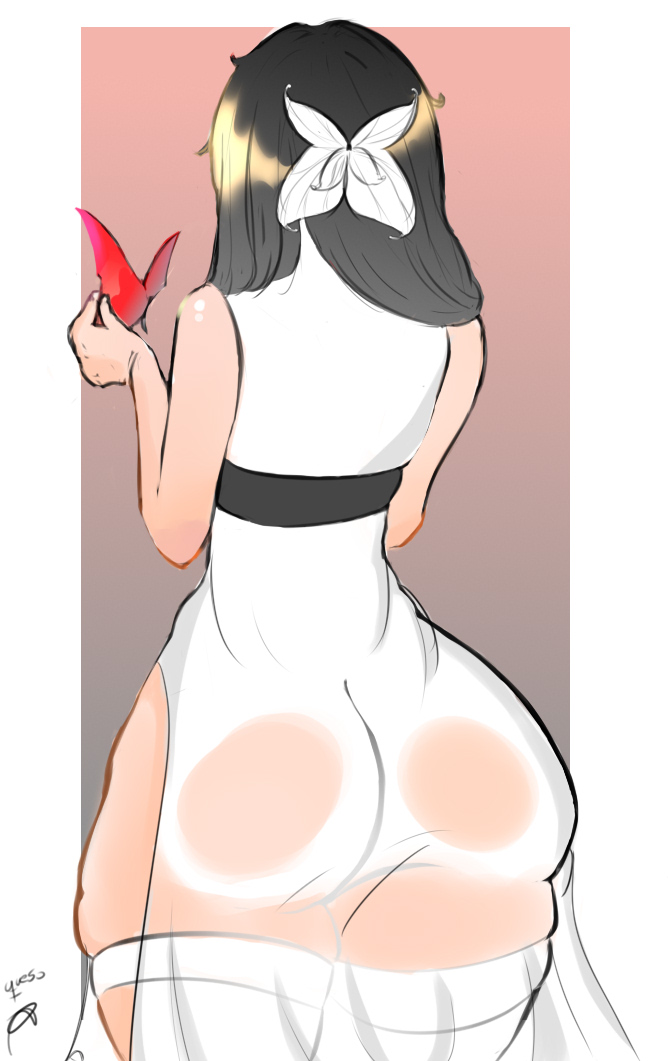 Rule 34 1girls Ass Ass Focus Big Ass Black Hair Butterfly Clothed 5846