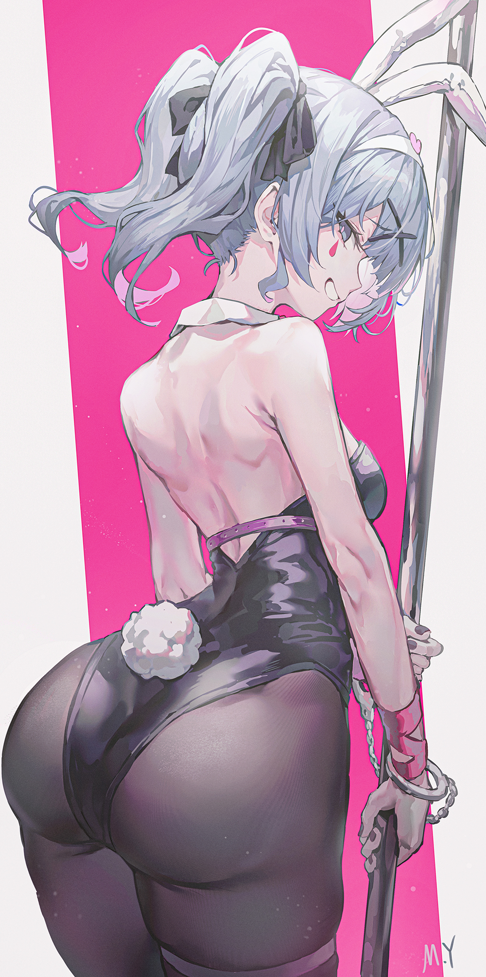 Rule 34 Bunny Ears Bunny Tail Bunnysuit Grin Hatsune Miku Holding 6010