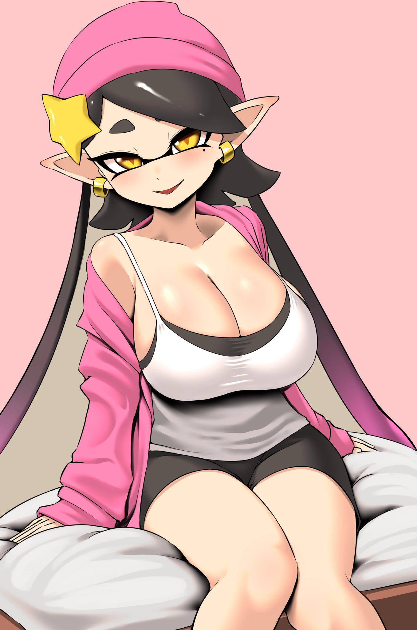 Rule 34 Big Breasts Callie Splatoon Cleavage Inkling Inkling Girl 7862