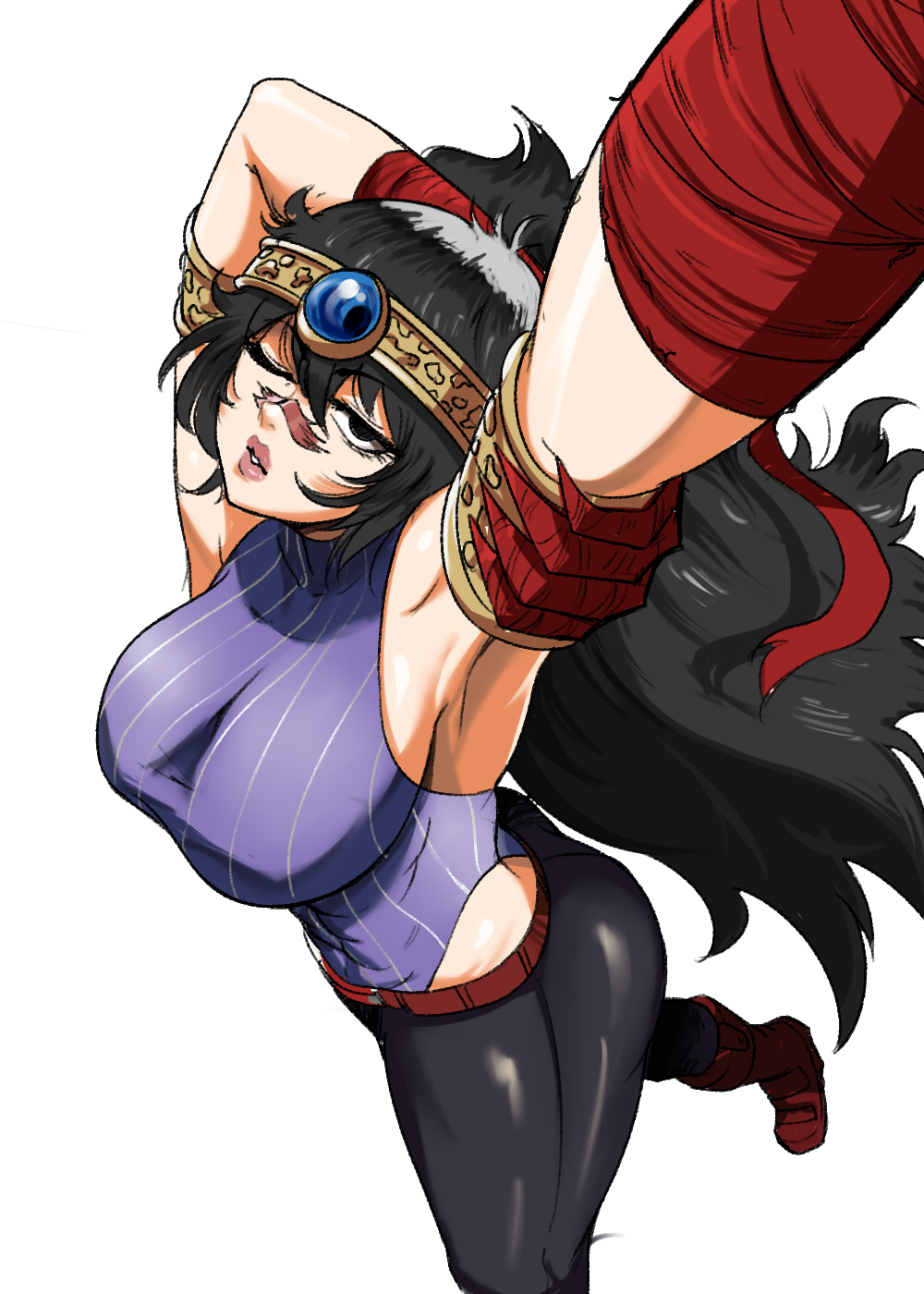 Rule 34 1girls Armpits Ass Black Hair Breasts High Angle View Light Skinned Female Light Skin