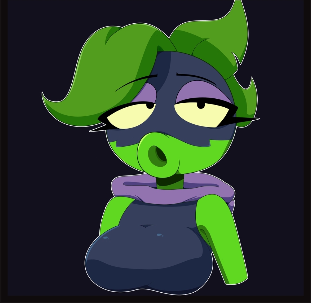 Rule 34 Big Breasts Green Shadow Pvz Green Skin Leaf Peashooter 8499