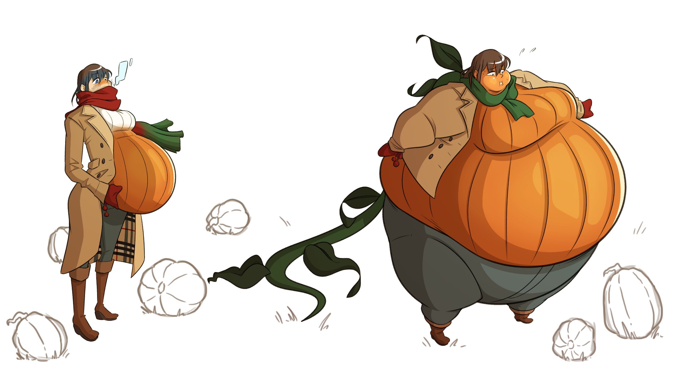 Rule 34 Big Breasts Breasts Female Inflation Kitsunepartner Pumpkin 5965