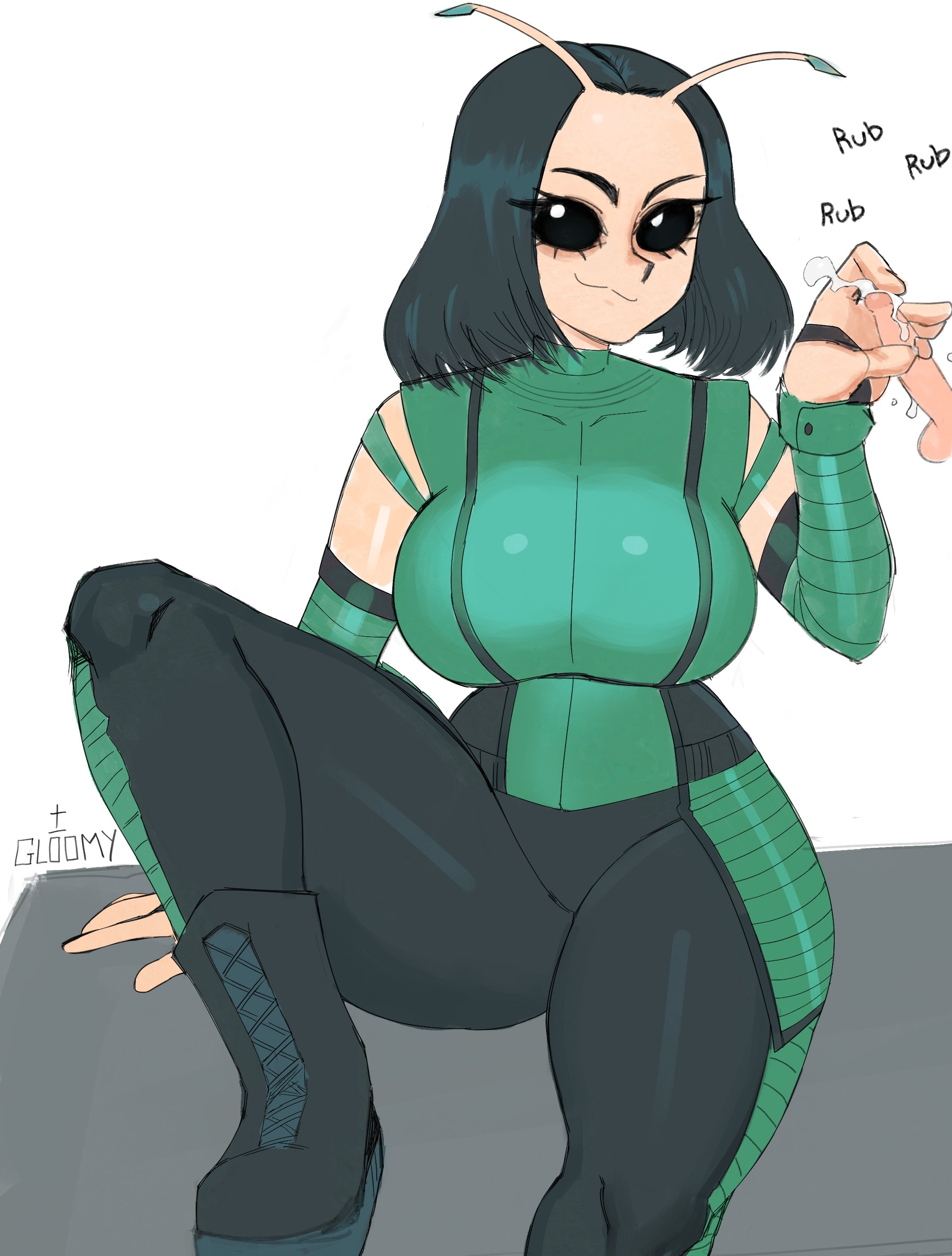 Rule 34 Alien Alien Human Alien Girl Alien Humanoid Alien Look Like Human Antennae Big Breasts