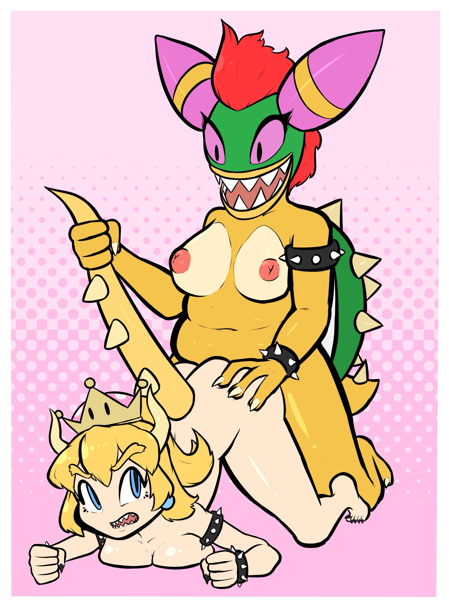 Rule 34 Anal Sex Ass Grab Black Nails Blonde Hair Bowletta Bowsette