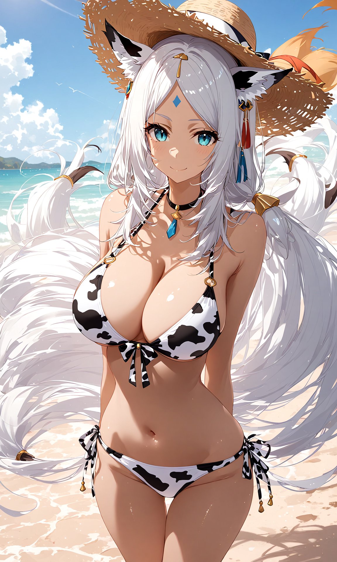 Rule 34 Beach Bikini White Hair Yukime The Eminence In Shadow 6718