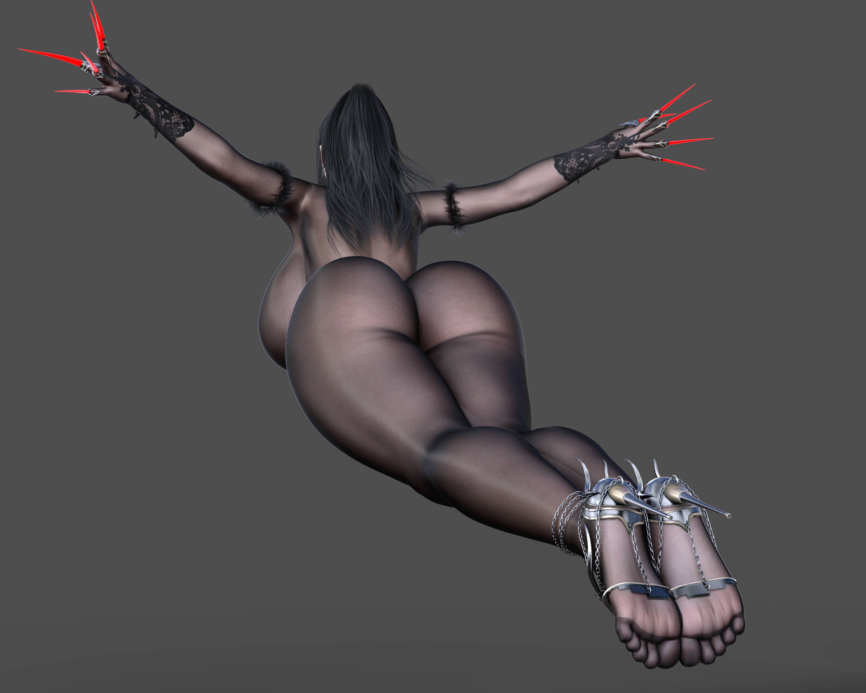 Rule 34 Ass Black Hair Breasts High Heels Huge Ass Huge Breasts