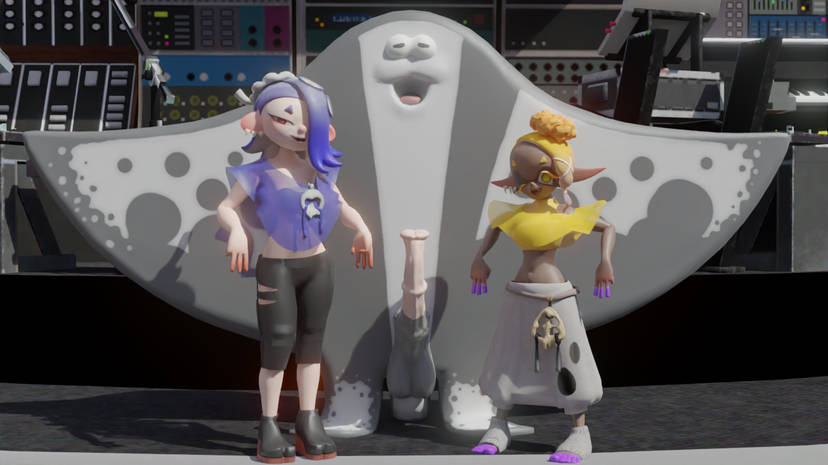 Rule 34 1boy 2girls Blue Hair Chocolate And Vanilla Dark Skinned 5262