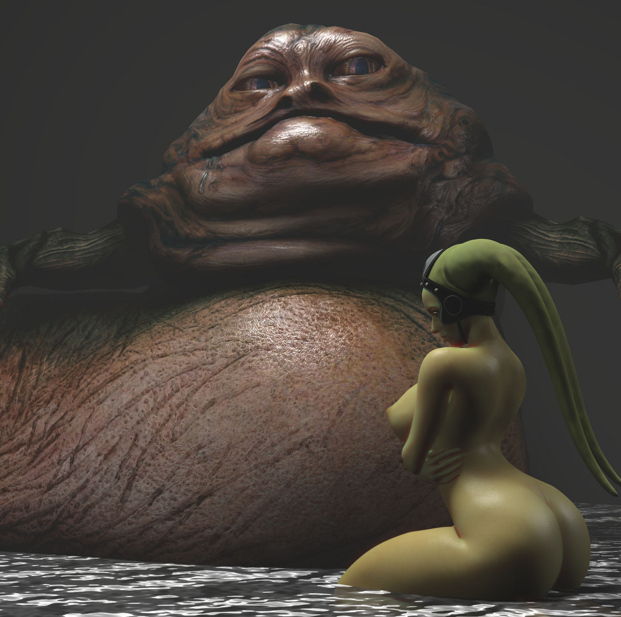 Rule 34 Hutt Jabba The Hutt Oola Slave Slavegirl Star Wars Twilek 1573