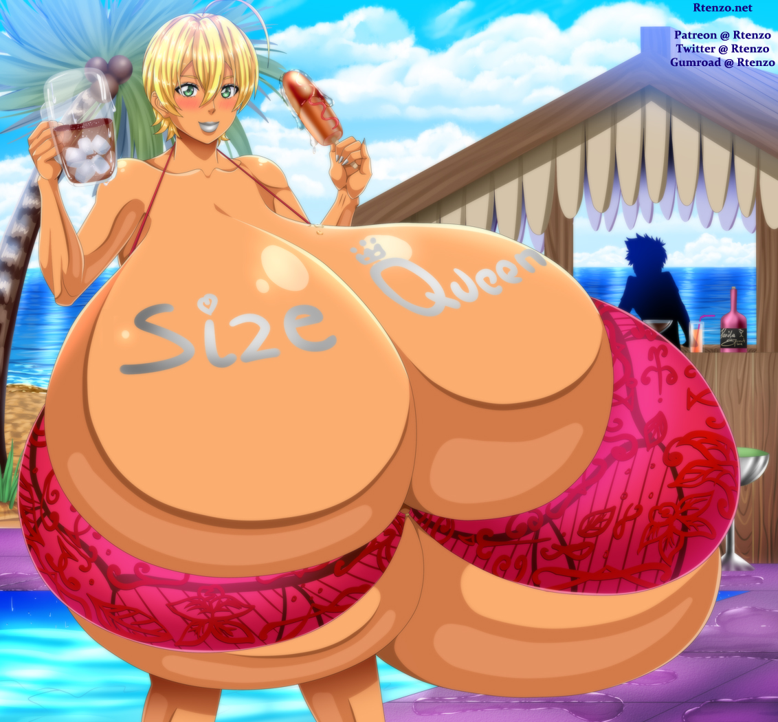 Rule 34 Big Breasts Blonde Hair Body Writing Ero Enzo Green Eyes Huge