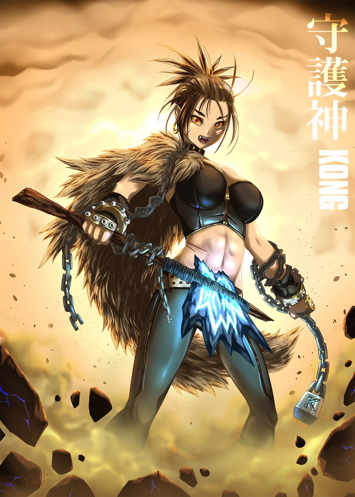 Rule 34 2021 Abs Bare Midriff Big Breasts Brown Hair Gijinka Godzilla 3860