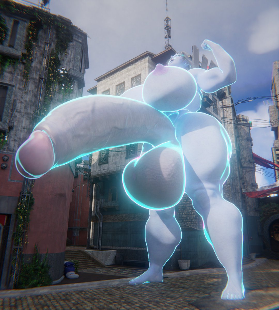 Rule 34 1futa 3d Ass Expansion Awoken Balls Expansion Big Breasts Big Penis Breast Expansion
