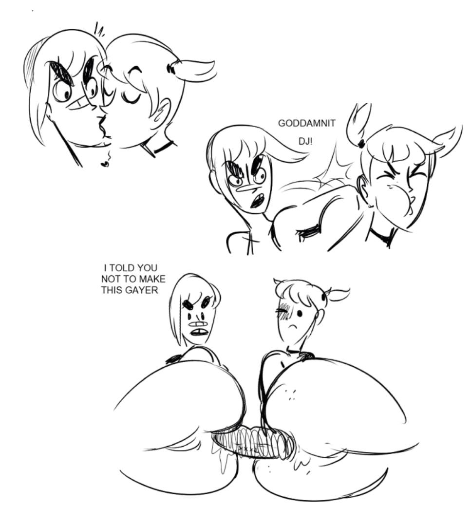 Rule 34 2girls Dialogue Dildo Dj Hellonearthiii Double Dildo 3820