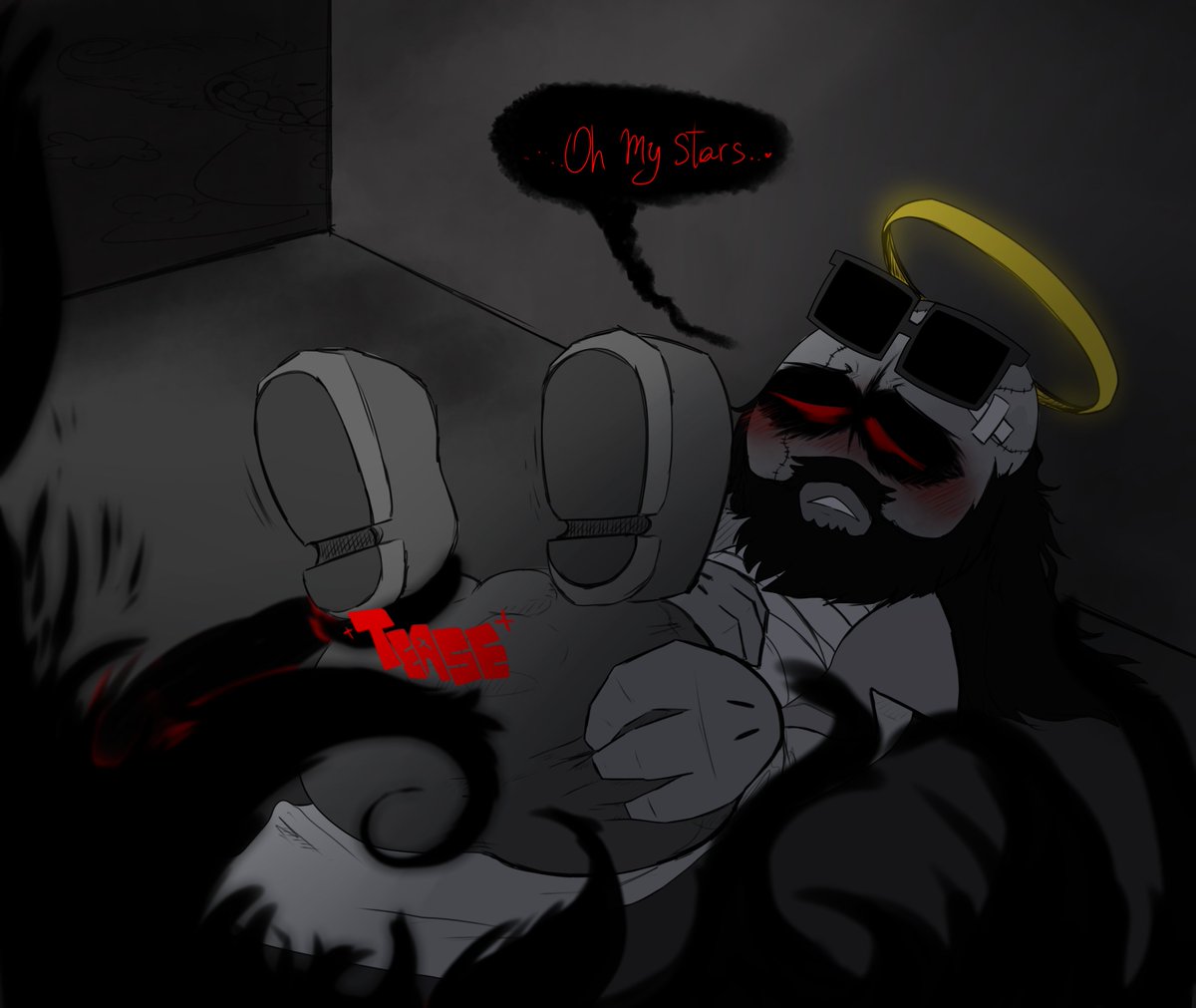 Rule 34 Beard Blush Jebediah Christoff Jebus Legs Up Madness Combat 4050