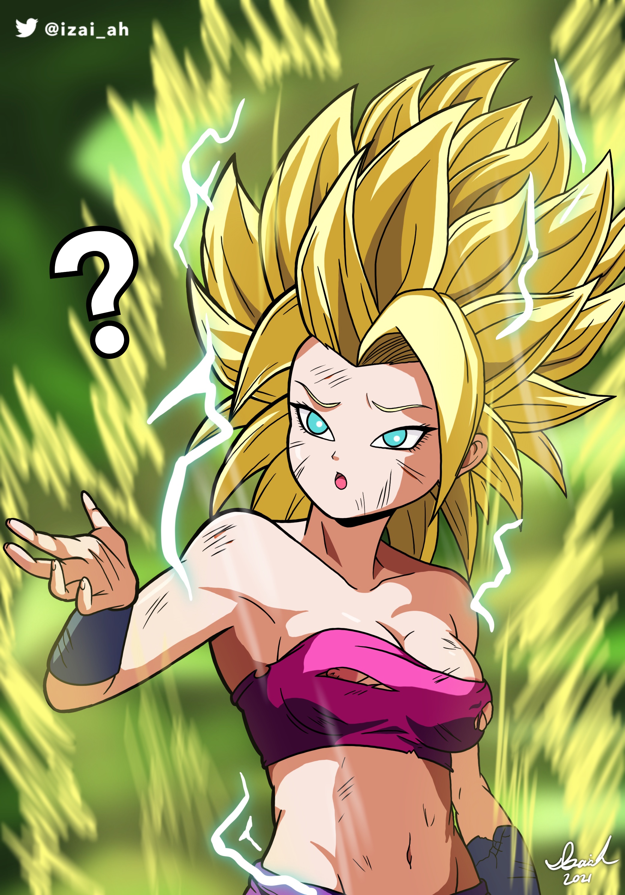Rule 34 1girls 2021 Areola Slip Areolae Aura Blue Eyes Caulifla Confusion Dragon Ball Dragon