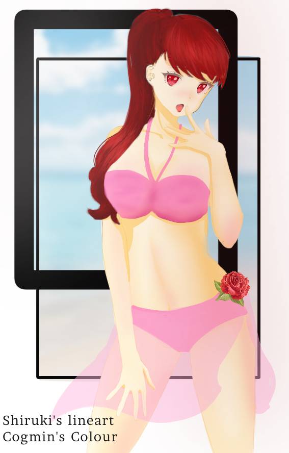 Rule 34 Alternate Costume Atlus Breasts Female Jynhyung213 Kasumi Yoshizawa Persona Persona 5