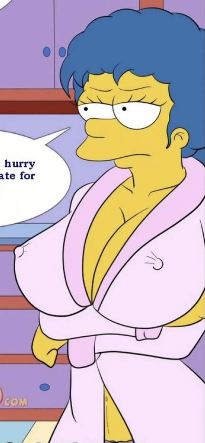 Rule 34 Big Breasts Cleavage Croc Artist Marge Simpson The Simpsons