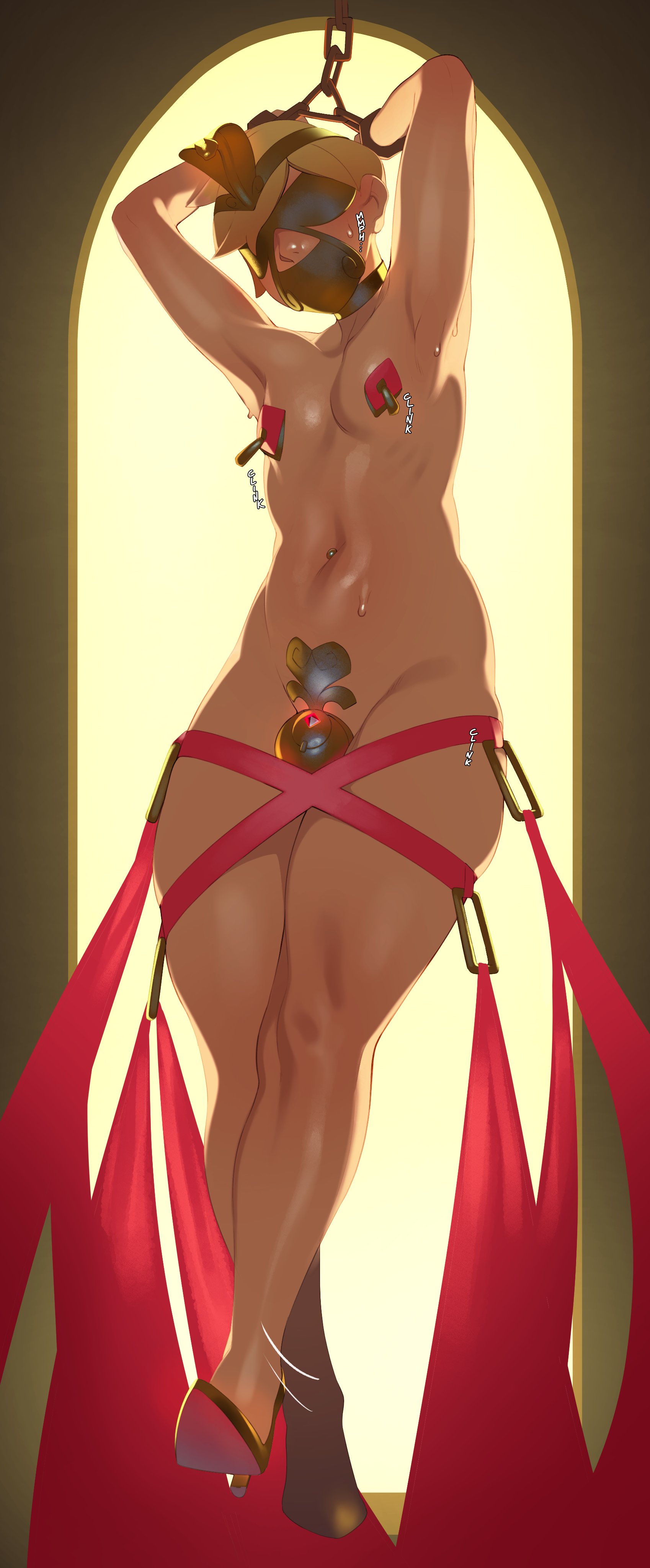 Rule 34 Blindfold Bondage Chastity Cage Combos N Doodles Feminization