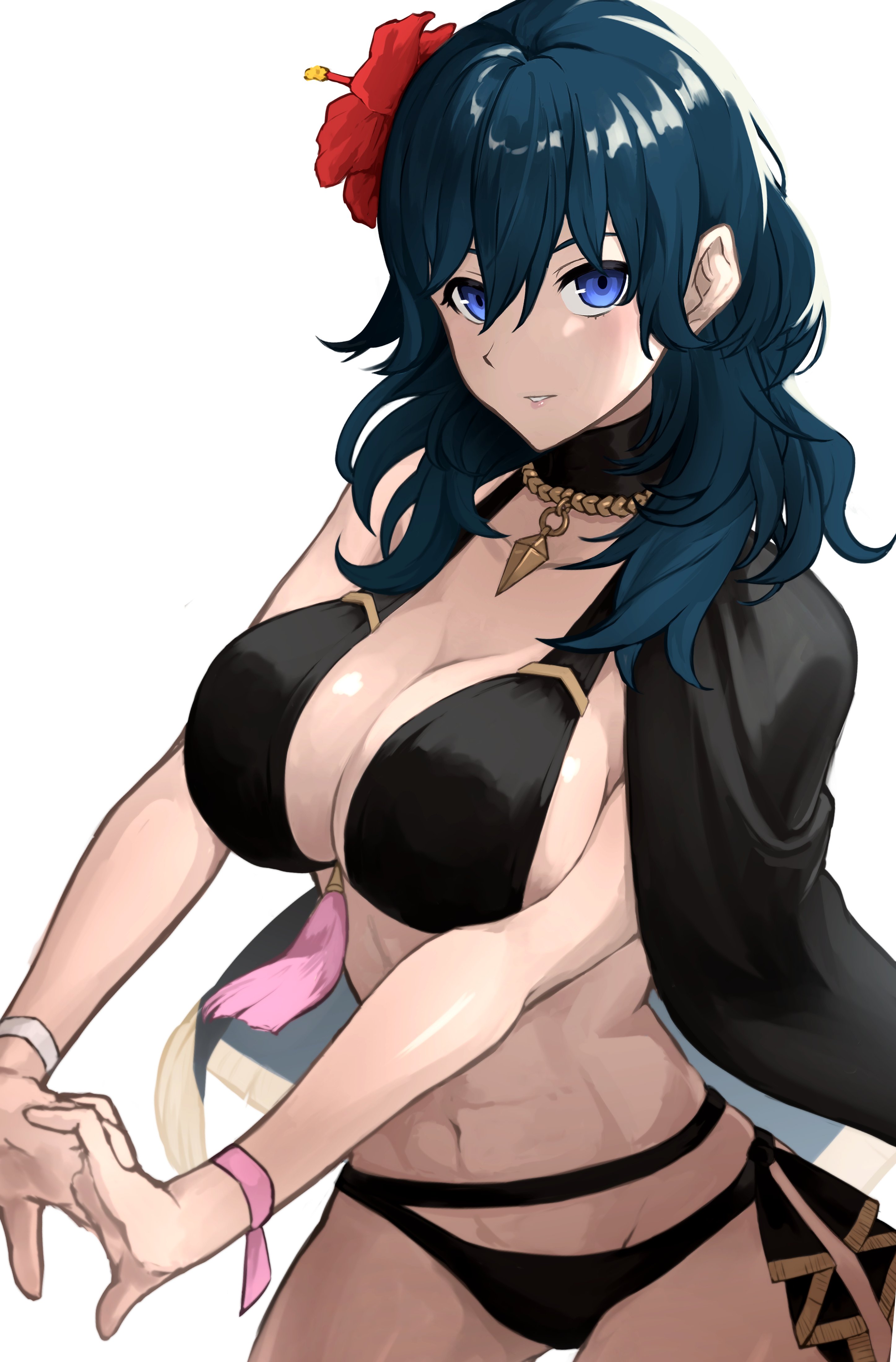 Rule 34 1girls Abs Absurdres Alternate Costume Athletic Female Bangs 1496