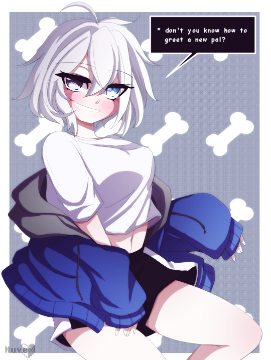 Rule 34 2d Bones Collar Cyan Eyes English English Text Female