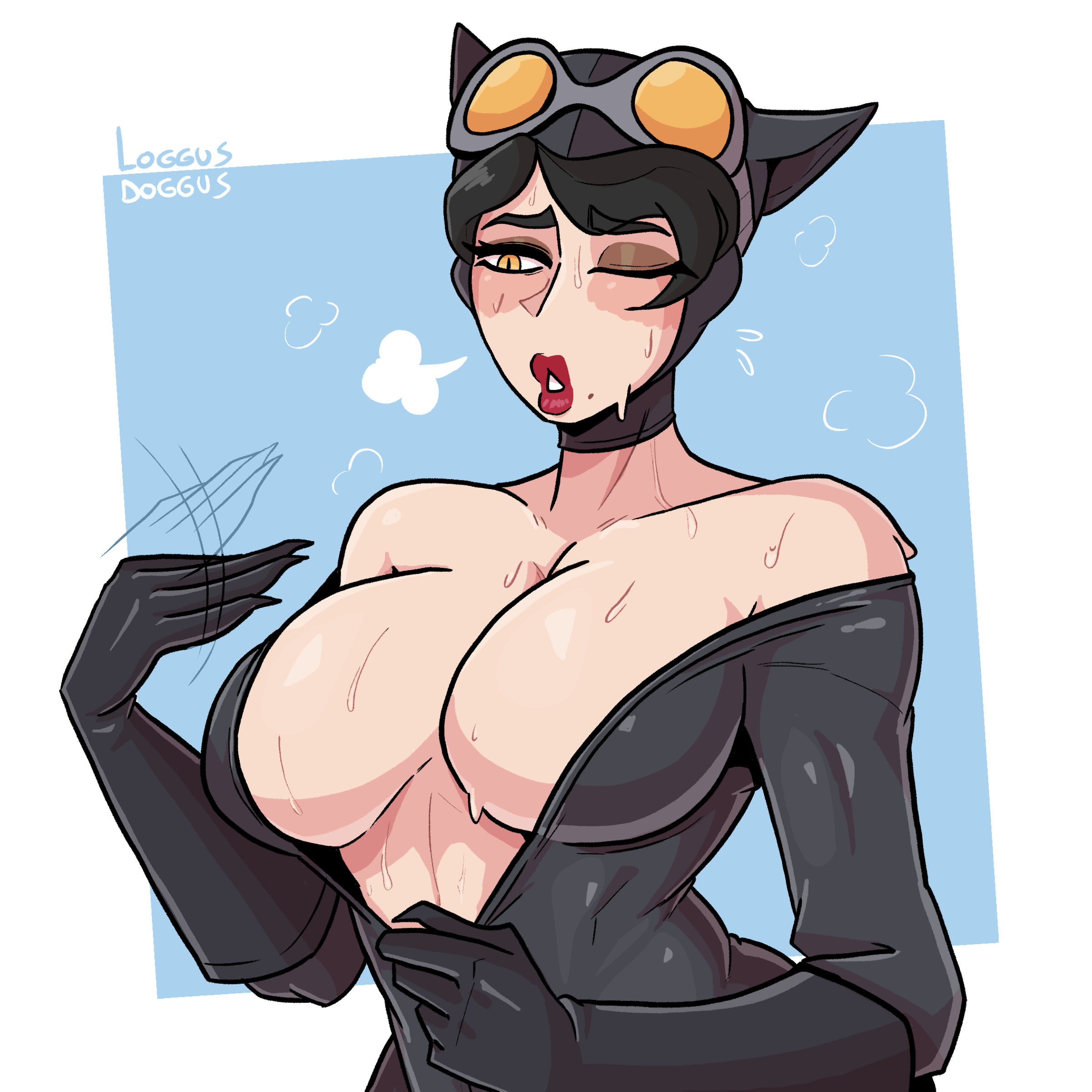 Rule 34 1girls Batman Series Bodysuit Cat Ears Catgirl Catwoman