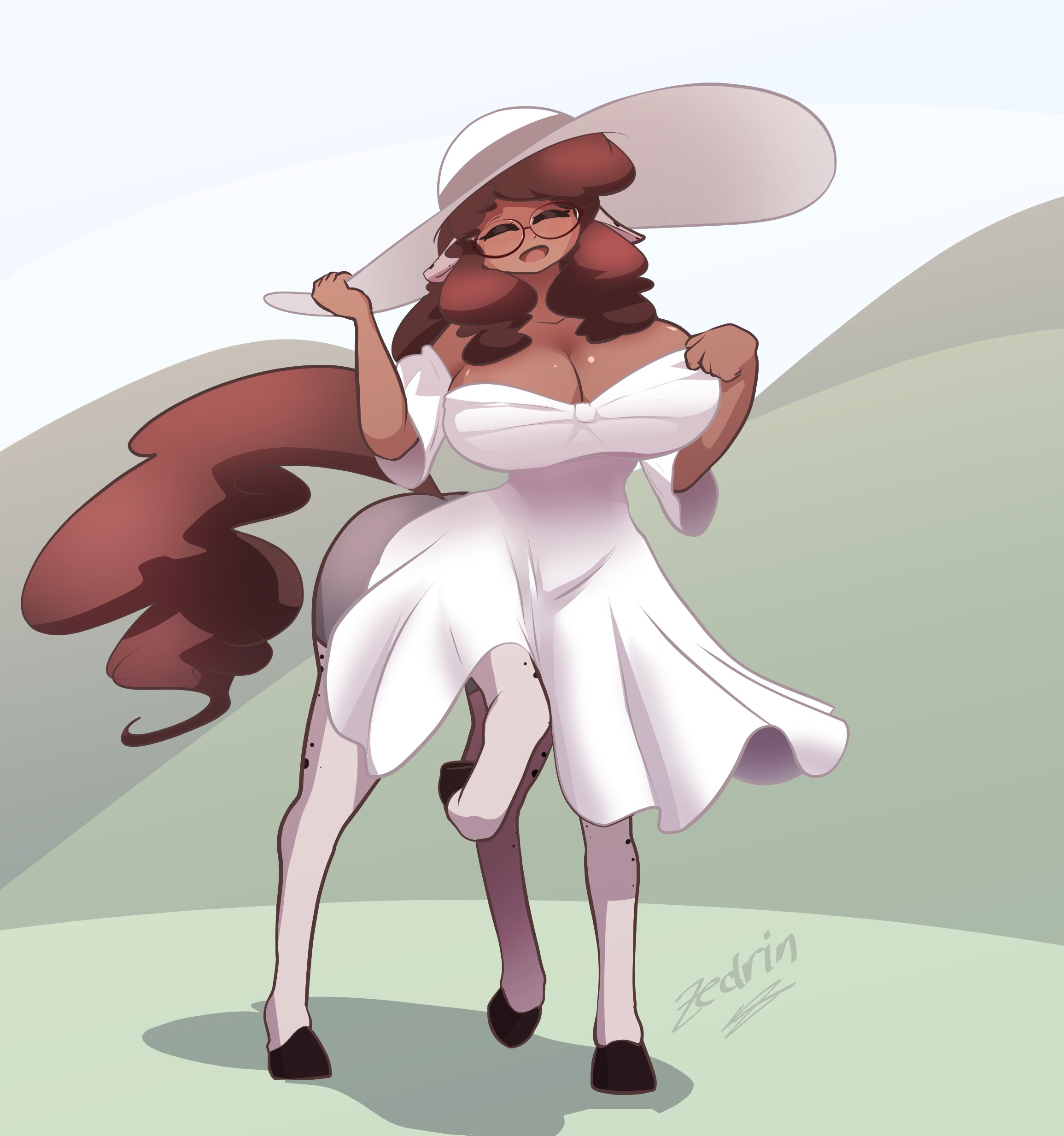 Rule 34 Big Breasts Breasts Cashmere Zedrin Centaur Female Female