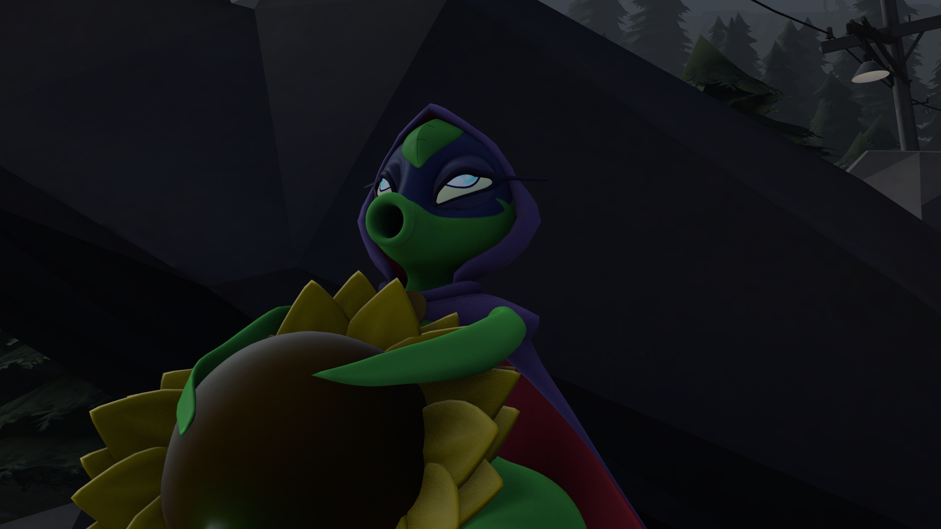Rule 34 Duo Femalefemale Female Only Green Shadow Pvz Mask 2095