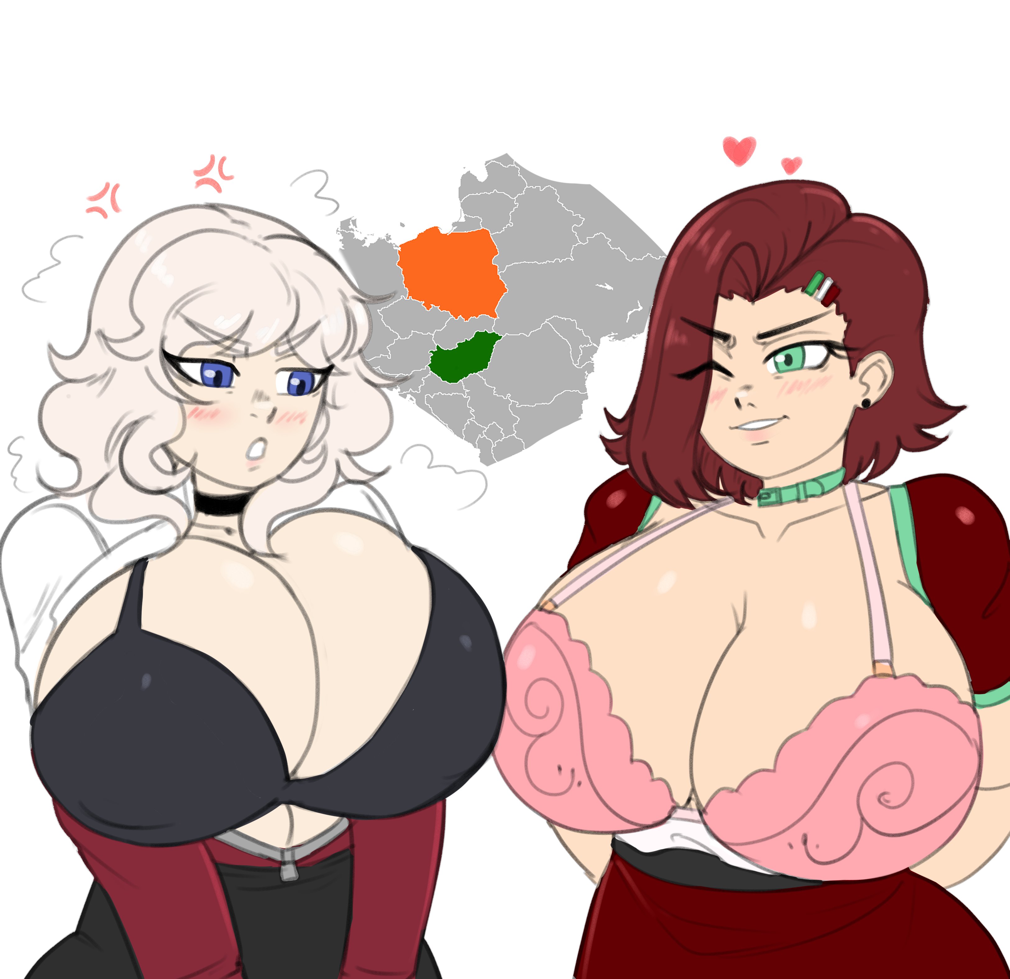 Rule 34 Angry Big Breasts Black Bra Country Inc Yuric Inc 7710