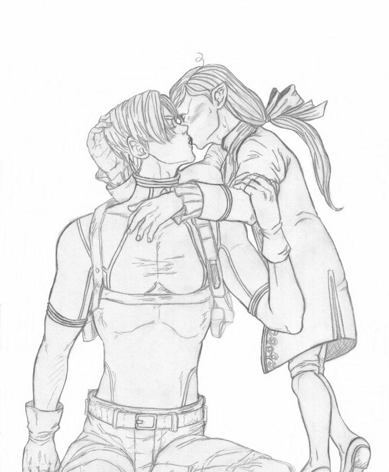 Rule 34 2boys Gay Hand On Head Holding Arm Kissing Leon Scott Kennedy 6020