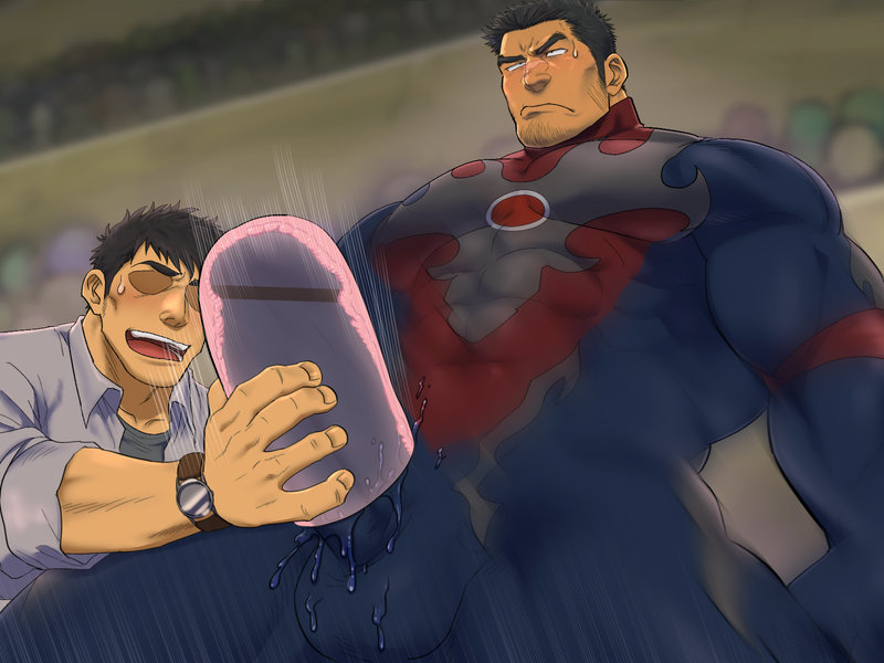 Rule 34 2males Black Hair Male Male Focus Male Only Muscular Muscular 6795